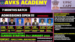 AVK's CAPF Coaching Academy, Hyderabad: CAPF, CAPF-AC, Coaching, Online ...
