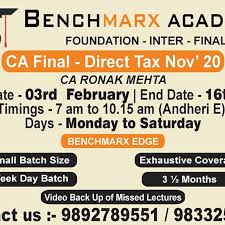 Benchmarx Academy, Mumbai: CA, Accounting Courses, Coaching, Online ...