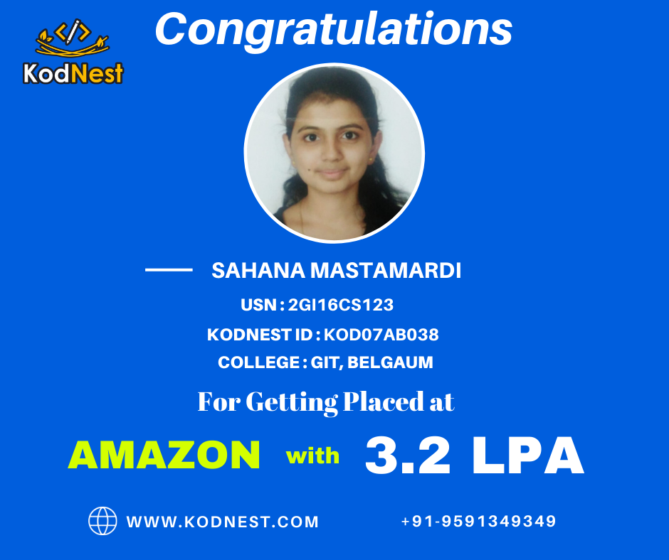 KODNEST, Bangalore: Full Stack, Software Engineer, Offline Training Program