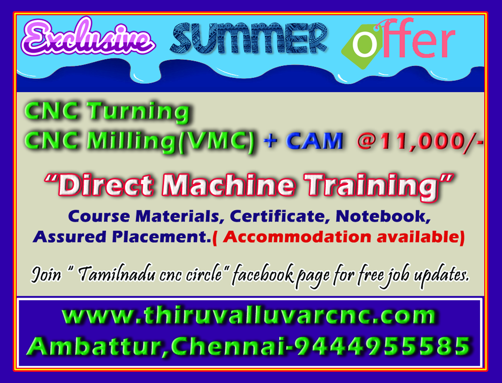 Thiruvalluvar CNC Training Centre, Chennai: AutoCAD training, MasterCAM ...