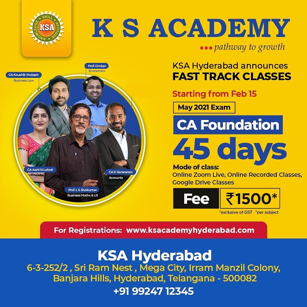 KS Academy, Chennai: CA, Coaching, Online Program, Classroom Program ...