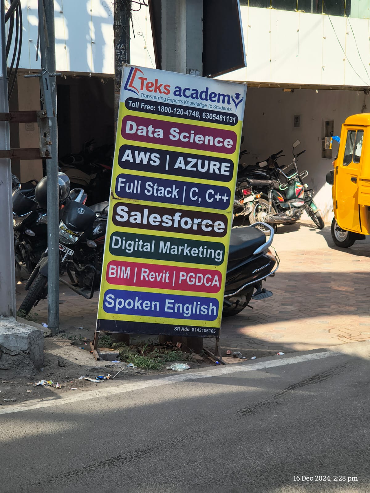 Teks Academy Dilsukhnagar: Courses & Fees