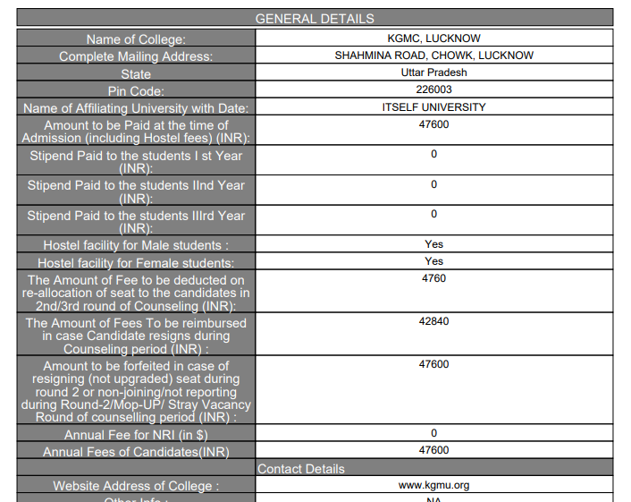 KGMU MBBS : Fees 2025, Course Duration, Dates, Eligibility