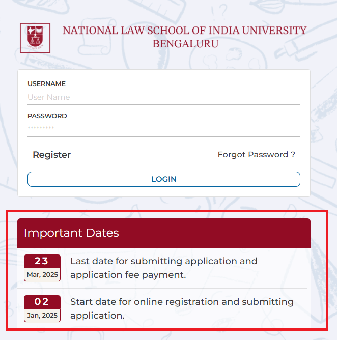 NLSIU Opens BA (Hons), LLB, and MPP Admission 2025; Check Details Here