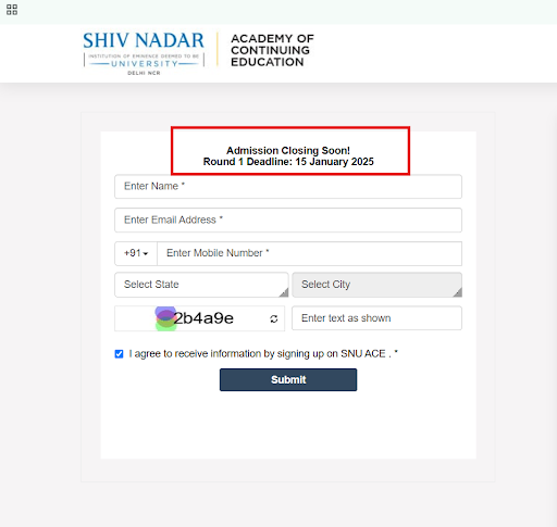 SNU Opens Admission for MBA Program AY 2025, Apply Before January 15